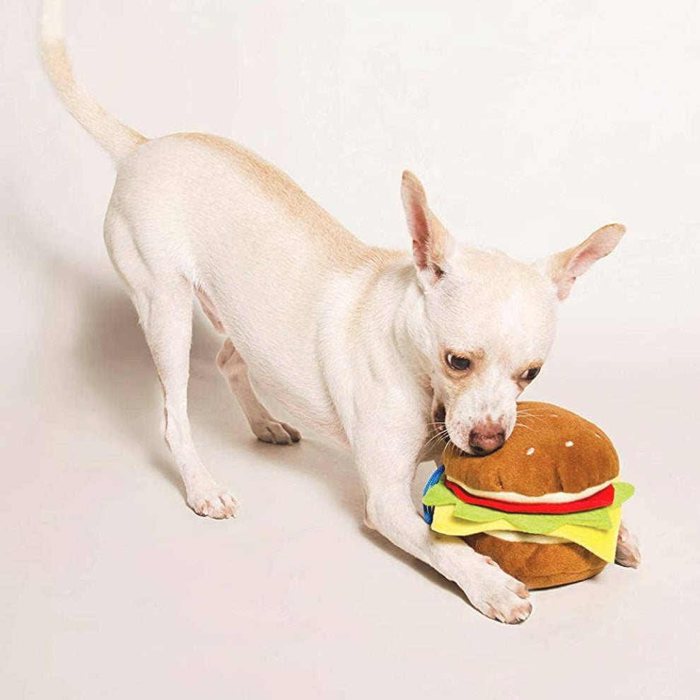 Cheeseburger Dog Toy: Small – Nikko Blu Boutique