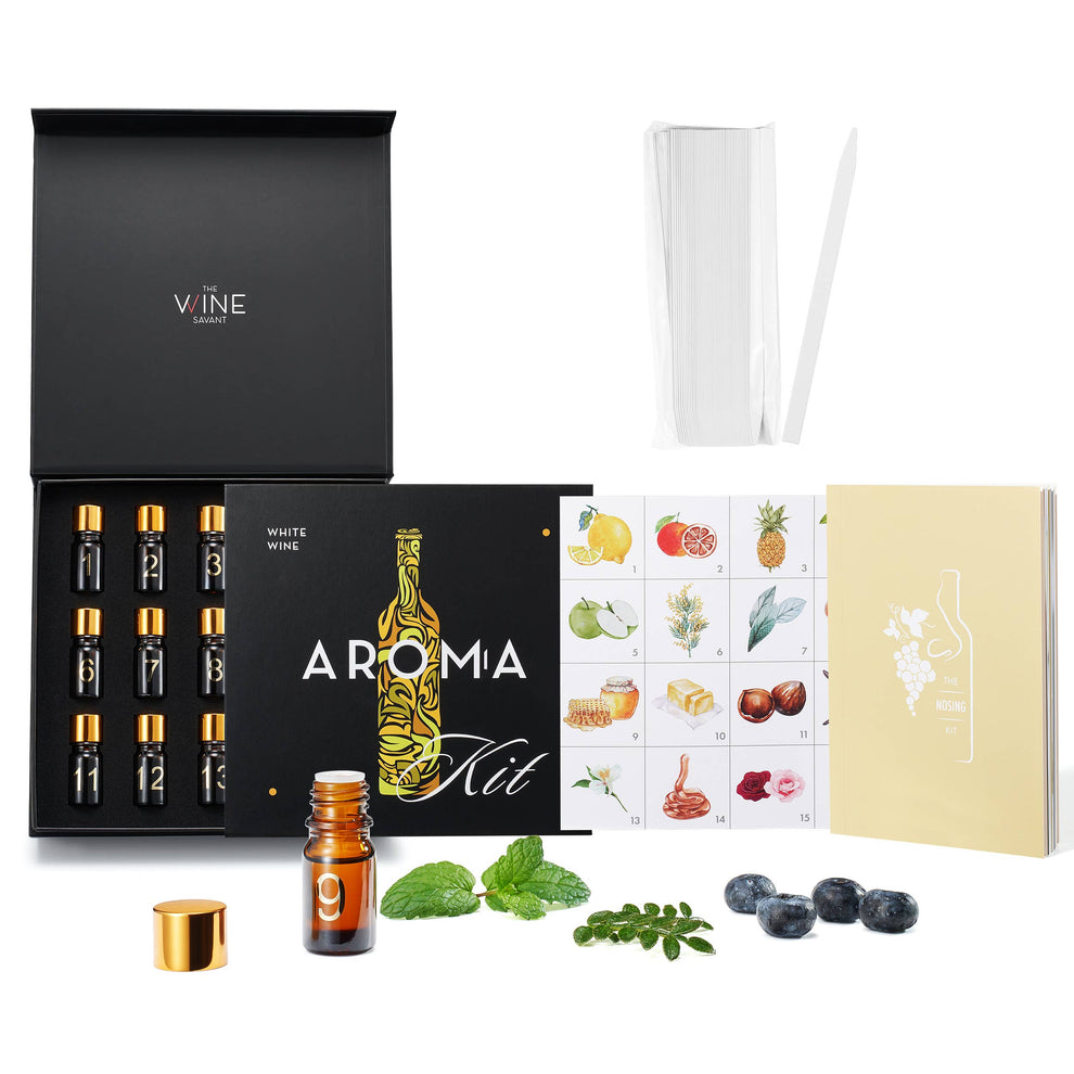 White Wine Aroma Kit, Tasting & Smelling 15 Aroma Set – Nikko Blu Boutique